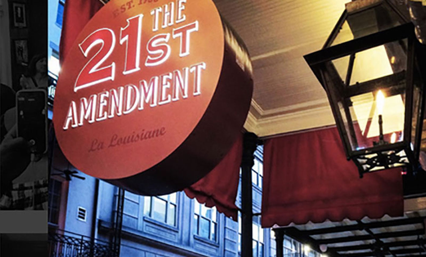 21st Amendment Bar at La Louisiane (Iberville St) – The Departure Lounge